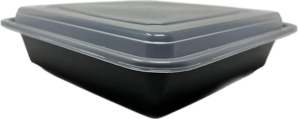 PP Plastic Microwavable Rectangular Food Container 150 Set 48oz